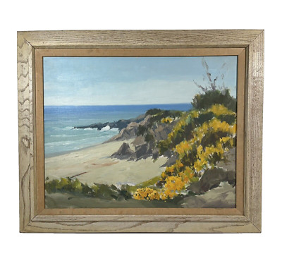 VICTOR MATSON SEQUIT POINT MALIBU CALIFORNIA 50S PLEIN AIR BEACH OIL ...