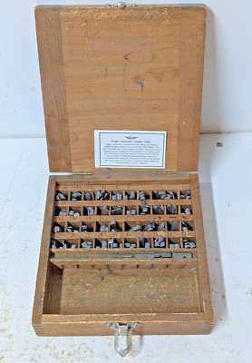 Ideal Numberall 1/8" Steel Capital Alphabet & Number Stamps | eBay