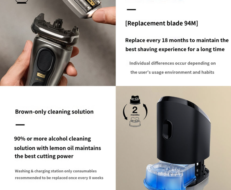 [BRAUN] Electric Shaver Series 9 NEW PRO PLUS 9567cc Silver /BRAUN PRO ...