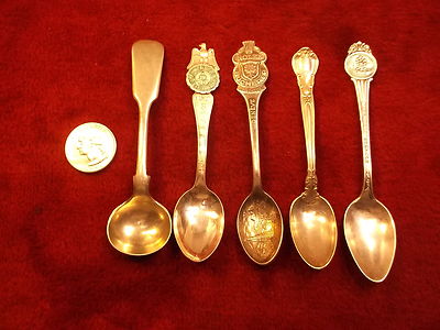 #2 of 11, LOT OF 5 VTG STERLING SILVER SPOONS, PERUVIAN (DEEP BOWL ...