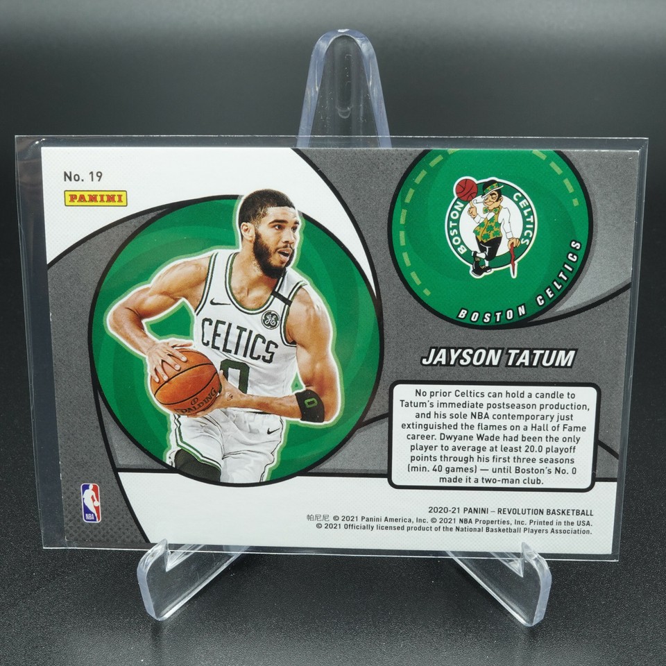2020-21 NBA PANINI REVOLUTION BASKETBALL JAYSON TATUM VORTEX CARD #19 ...