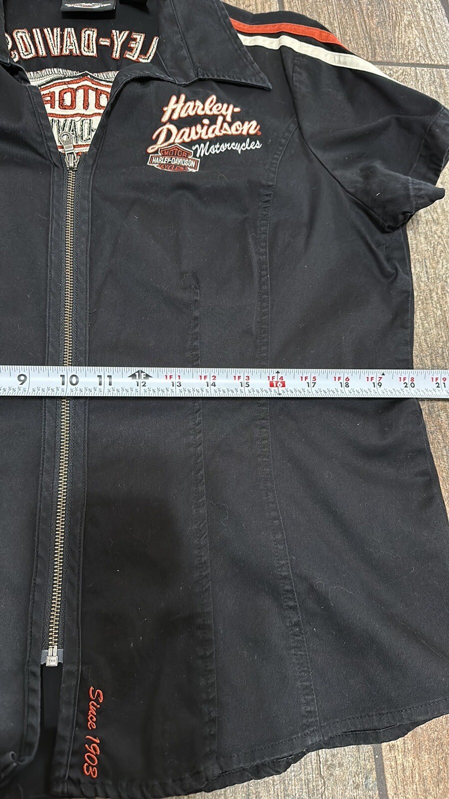 Harley-Davidson Women’s Zip Front Garage Shirt SZ XL - Gem