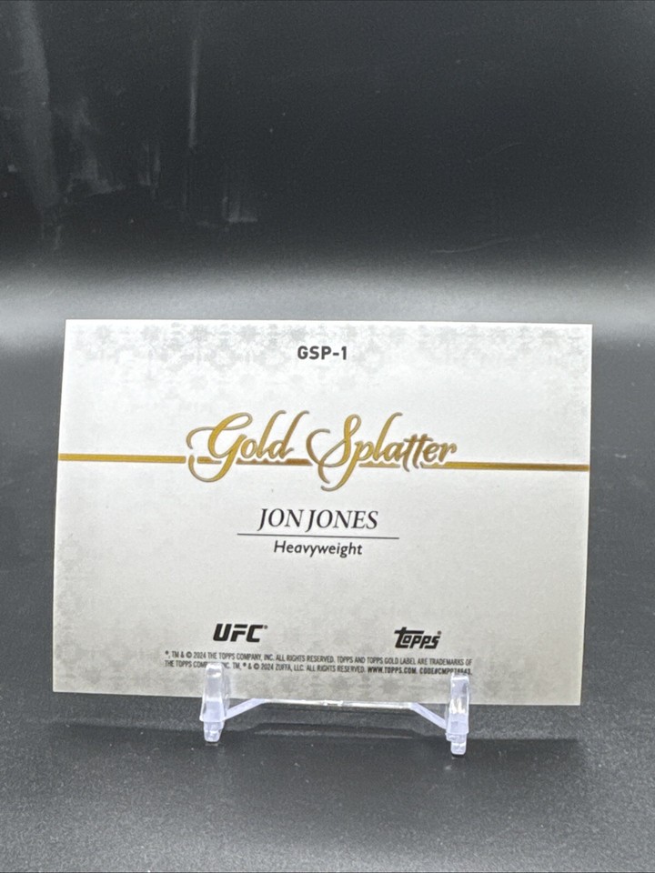 2024 Topps Gold Label UFC Jon Jones Gold Splatter Case Hit Bones Jones ...
