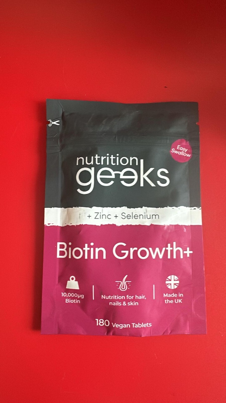 Nutrition Geeks Biotin Hair Growth Supplement - 180 Tablets | eBay