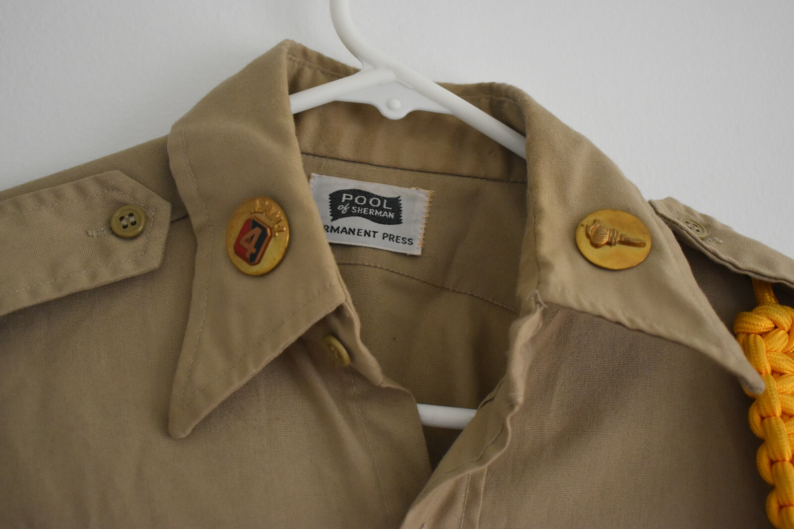 Vintage NMMI Uniform Long Sleeve Shirt Patches Rare B… - Gem
