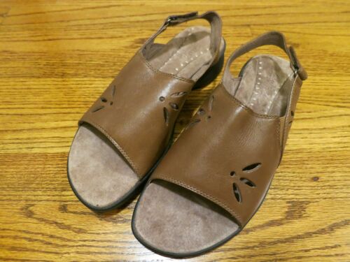Clarks Springers Women Sandals Brown Leather 762206 Size 8 | eBay