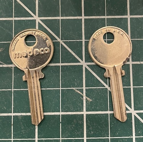 Medeco Cam Lock High Security Key Blanks Original Nos Level 1 Round ...