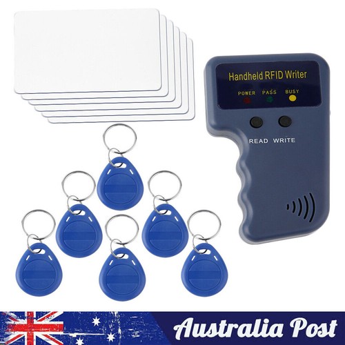 125KHz Handheld RFID ID Card Copier Key Reader Writer Duplicator + Tags ...