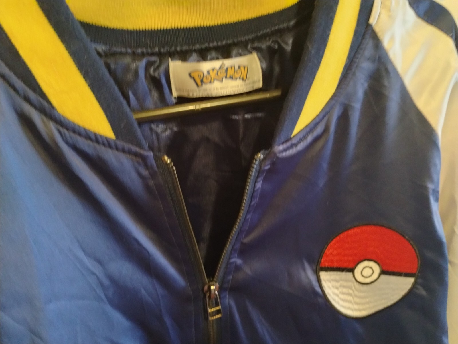 XL pokemon SATIN jacket VARSITY rare Nintendo pullove… - Gem