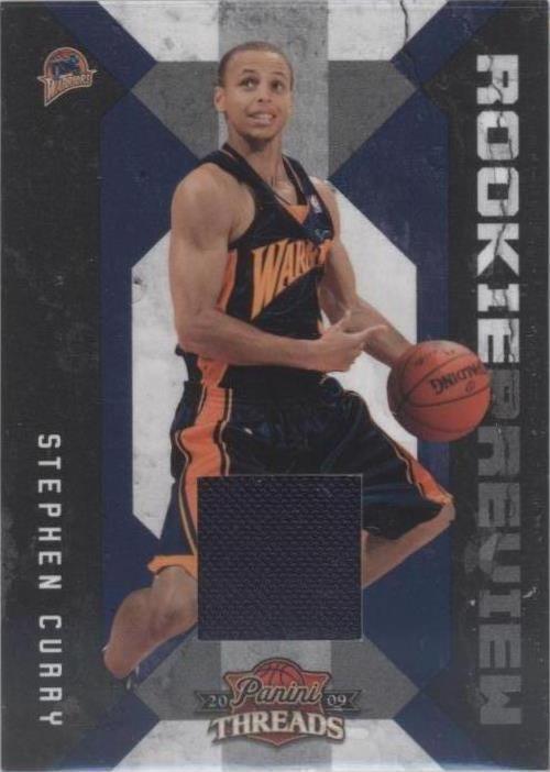 2009-10 Panini Threads - Rookie Preview Materials Stephen Curry #6 /100 ...