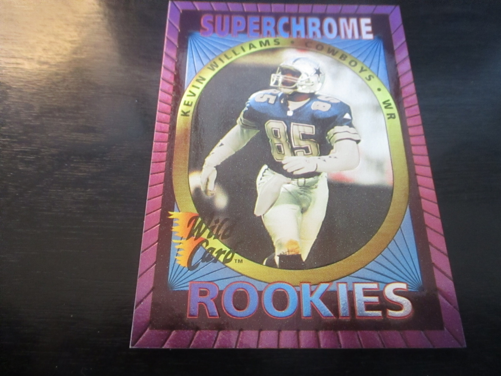 kevin williams (dallas cowboys-wr) 1993 wild card SUPERCHROME ROOKIE ...