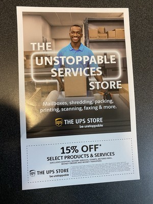 The Ups Store Coupon 15% Off Select Products And Services Expires 12/31 ...