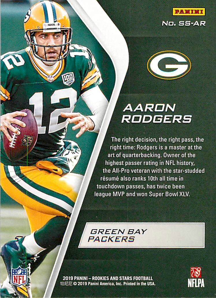2019 Panini Rookies & Stars - Star Studded #SS-AR Aaron Rodgers for ...