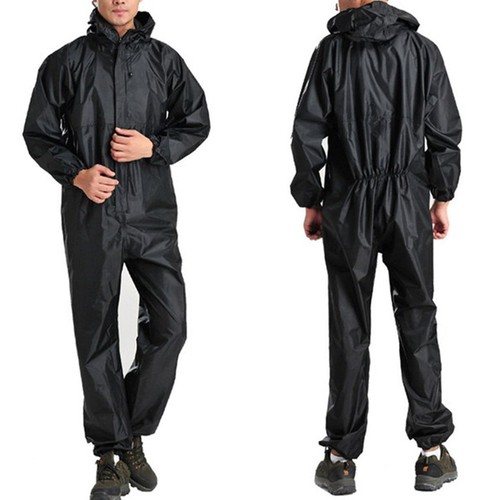 Men Work One-Piece Motorcycle Waterproof Raincoat Overalls Rain Suit ...