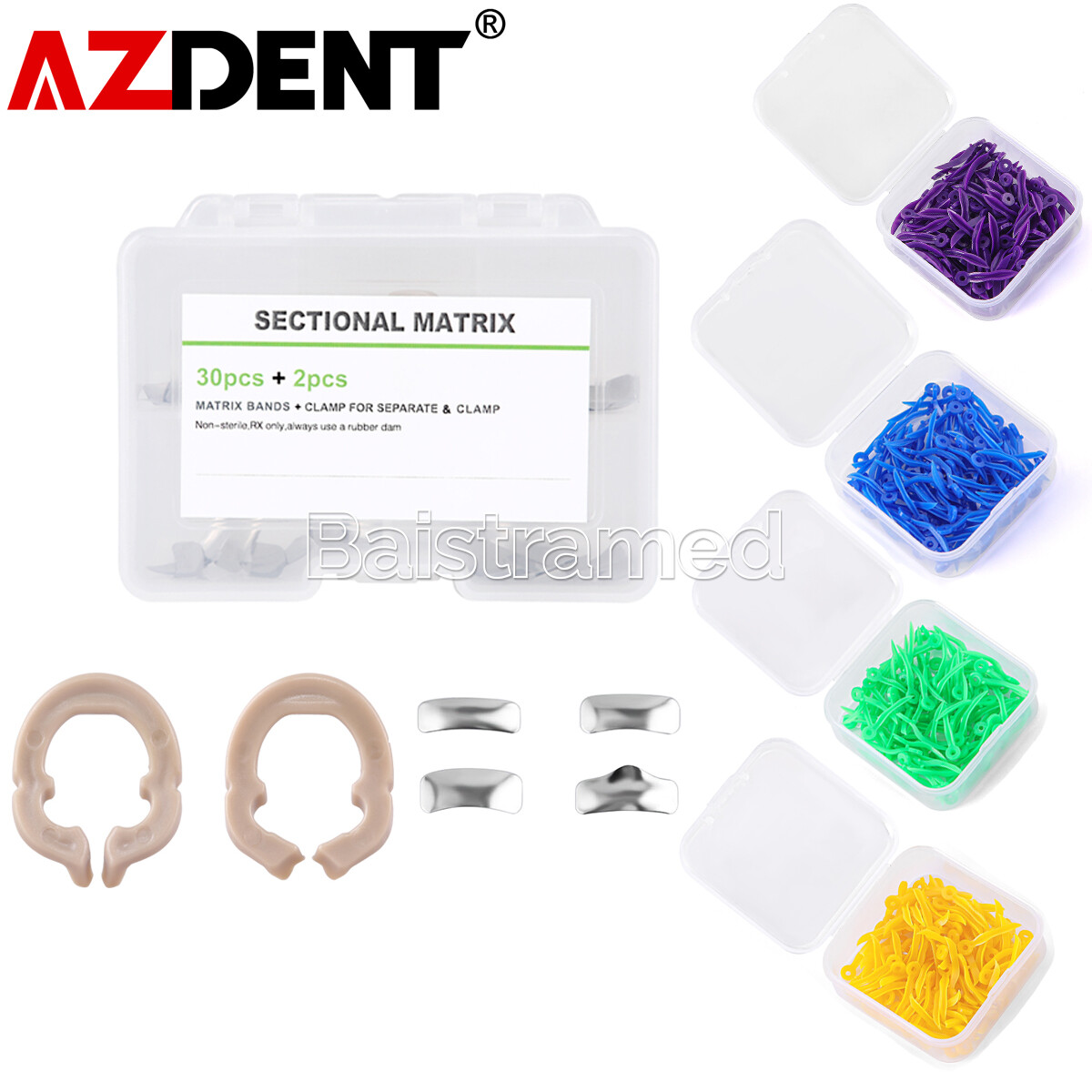 Dental Sectional Contoured Metal Matrices Refill Matrix Band /Diastema ...