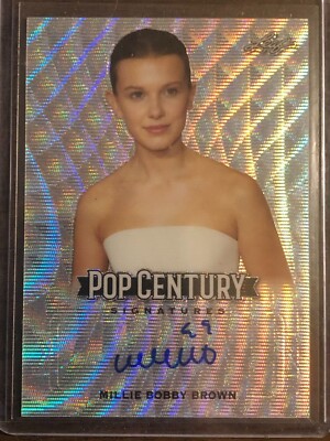 2019 Leaf #BA-MBB Millie Bobby Brown AUTO AUTOGRAPH Eleven from ...