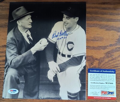Bob Feller Cleveland Indians Signed Autographed 8x10 Photo HOF Script ...