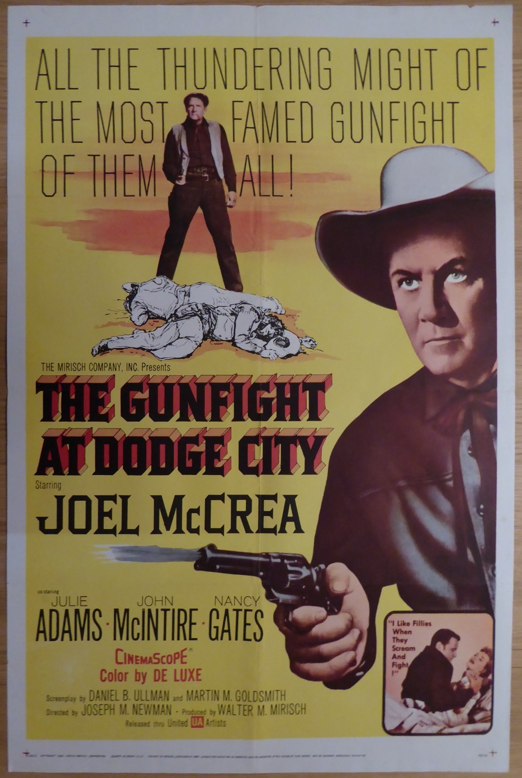 GUNFIGHT AT DODGE CITY (1959) - original US 1 Sheet film/movie poster ...