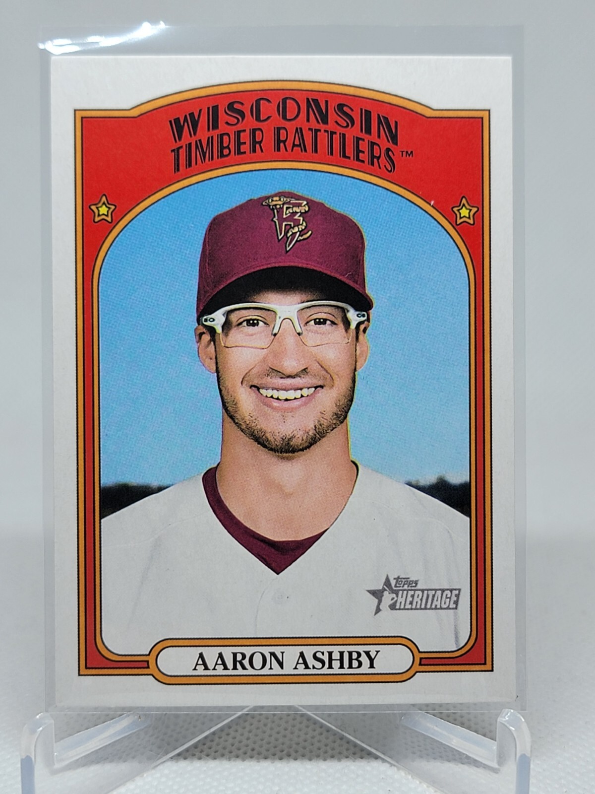2021 Topps Heritage Minor League #11 Aaron Ashby E3B | eBay