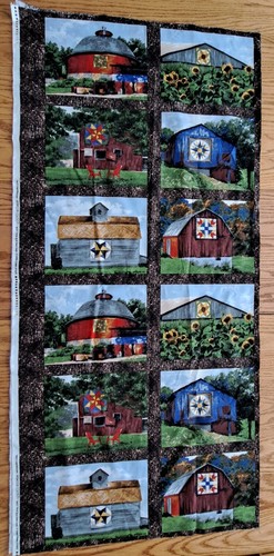 Quilt Trails Panels Landscape, Barns, Riverwoods Collection Karen Combs ...