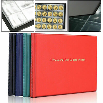 240 ALBUM COIN Book Coins Collection Folder Holders Pocket Collector ...
