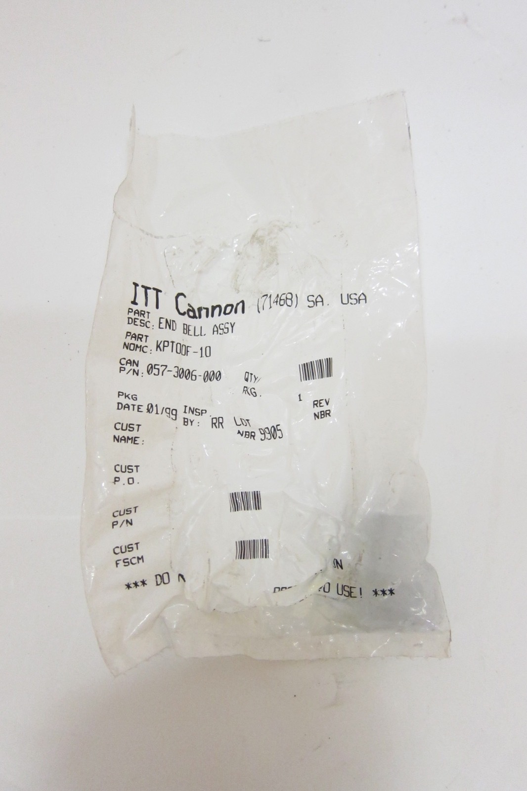 New ITT Cannon 057-3006-000 End Bell Assembly | eBay