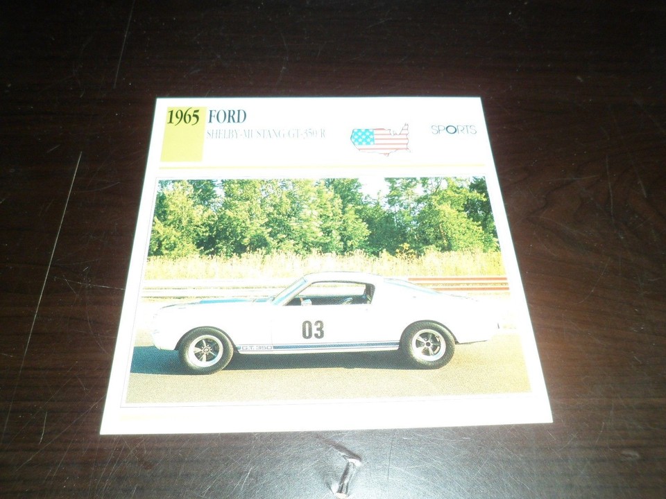 VARIOUS FORD MUSTANG Car Photo Spec Sheet Stat Info CARD | eBay