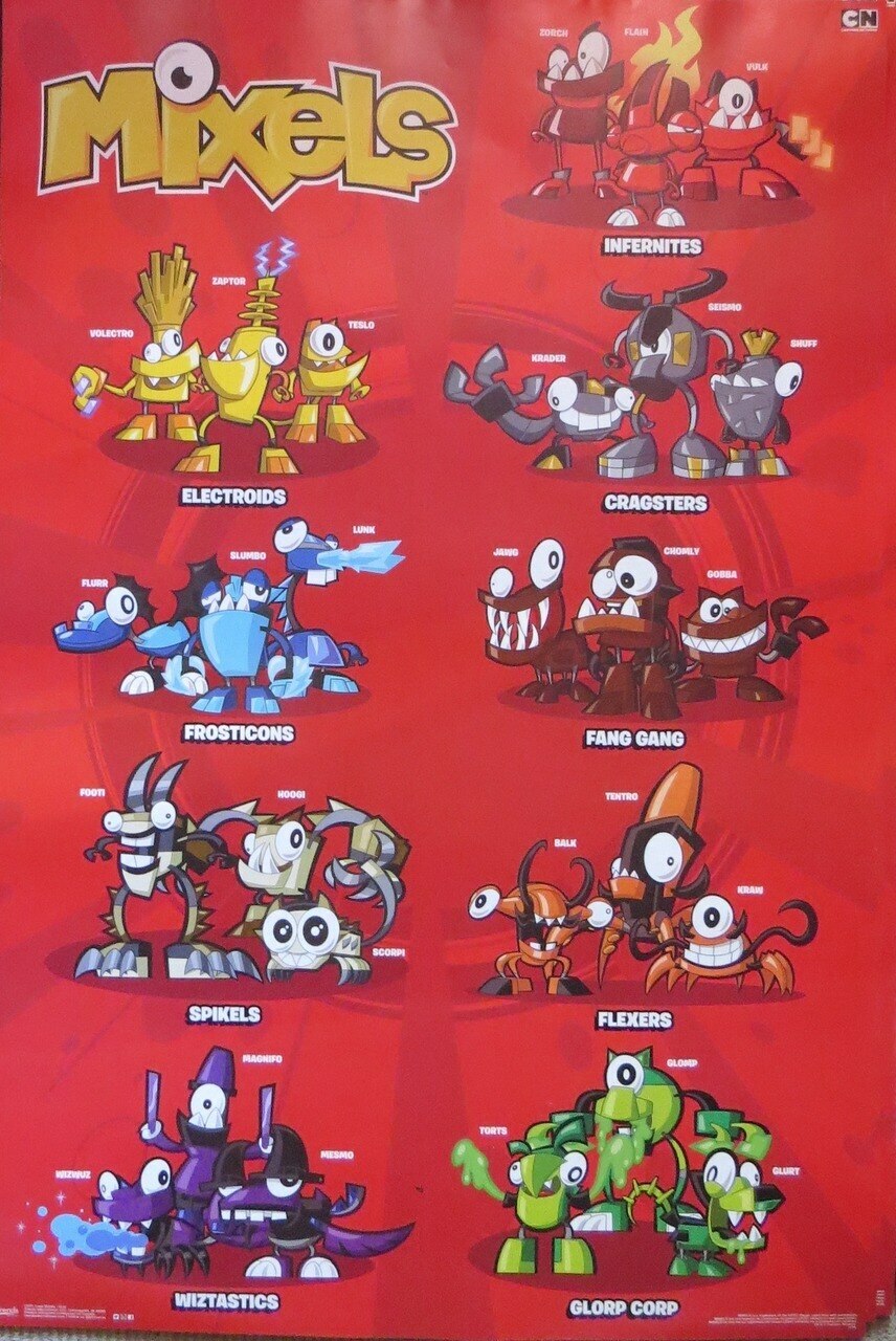 Lego Mixels- Group- Poster-Laminated Available-85cm x 55cm-Brand New ...