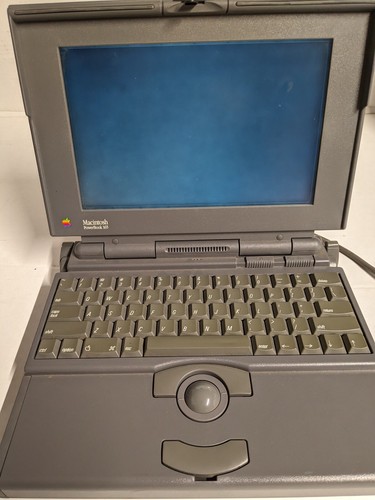Vintage MACINTOSH PowerBook 165 Laptop Computer + Ac Adapter Powers On ...