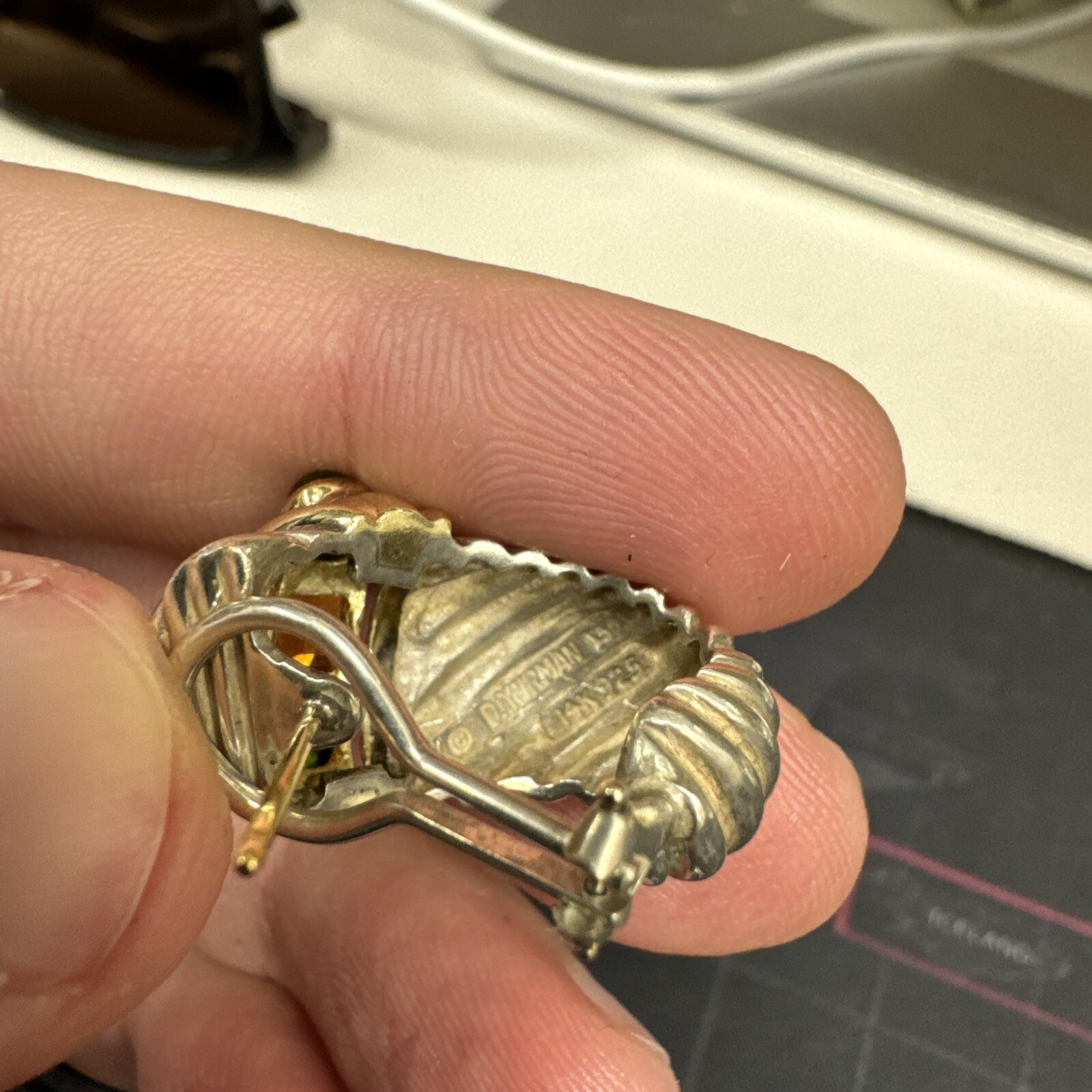 Authentic David Yurman Renaissance 14K Gold 925 Ameth… - Gem