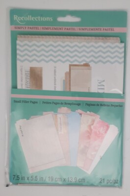 Recollections Scrap Book Simply Pastel Small Filler Pages Crafts 21 ...