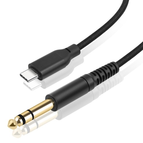 2M Long USB Type-C to 6.35mm TRS Male AUX Audio Stereo Cable for ...