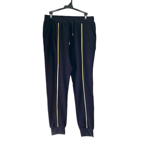 Banni Peru Black Yellow Stripe Joggers Sweatpants size medium | eBay