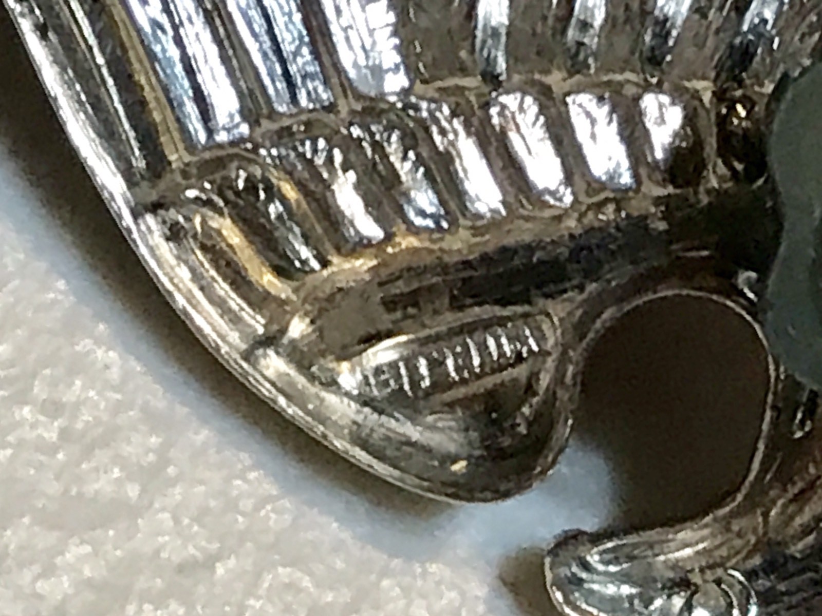Vintage US Military Sterling Silver Eagle Pin Badge Hallmarked Antique ...