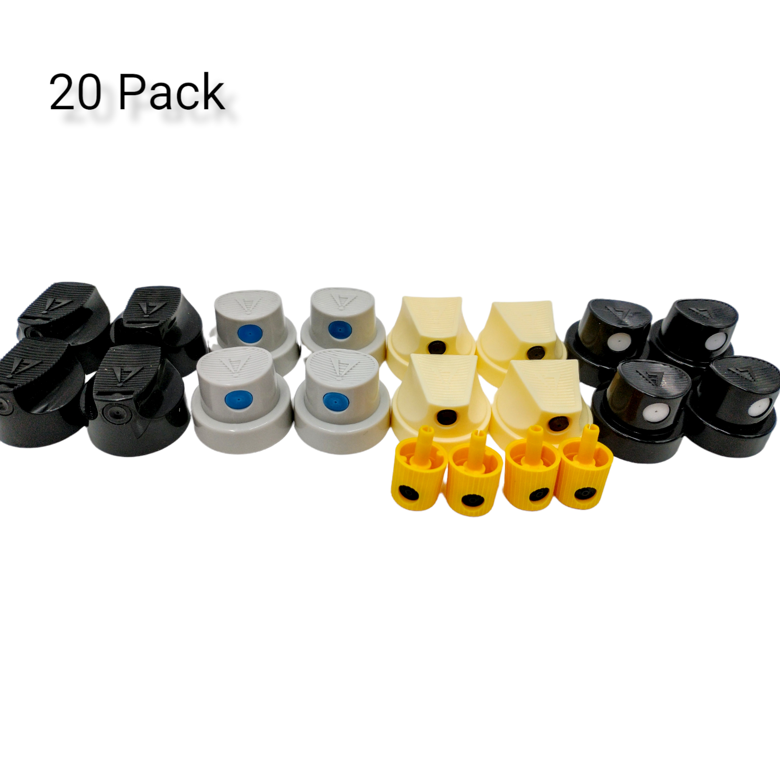 Skinny Cap Sample Pack, precision spray paint caps for Graffiti, Murals ...
