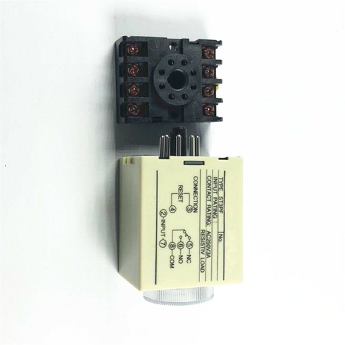 0-60Second PF083A Base 12/24/110/220/380V ST3PF Power Off Delay Timer ...