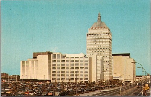 Rochester, New York Postcard KODAK OFFICE BUILDING Bird's-Eye Street ...