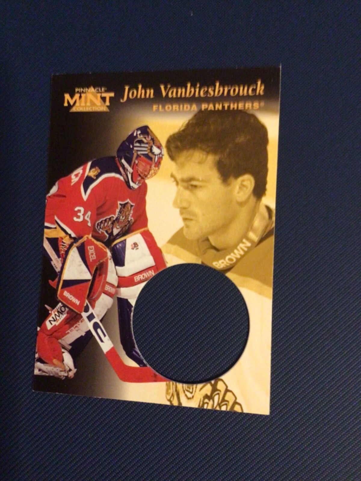 1996-97 Pinnacle Mint John Vanbiesbrouck Die Cut Card | eBay