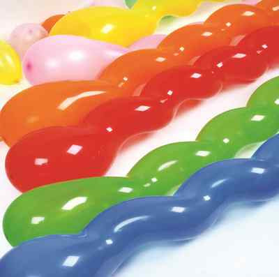 10pc Multi Colour Latex Curly Balloons Birthday Wedding Party Decor ...