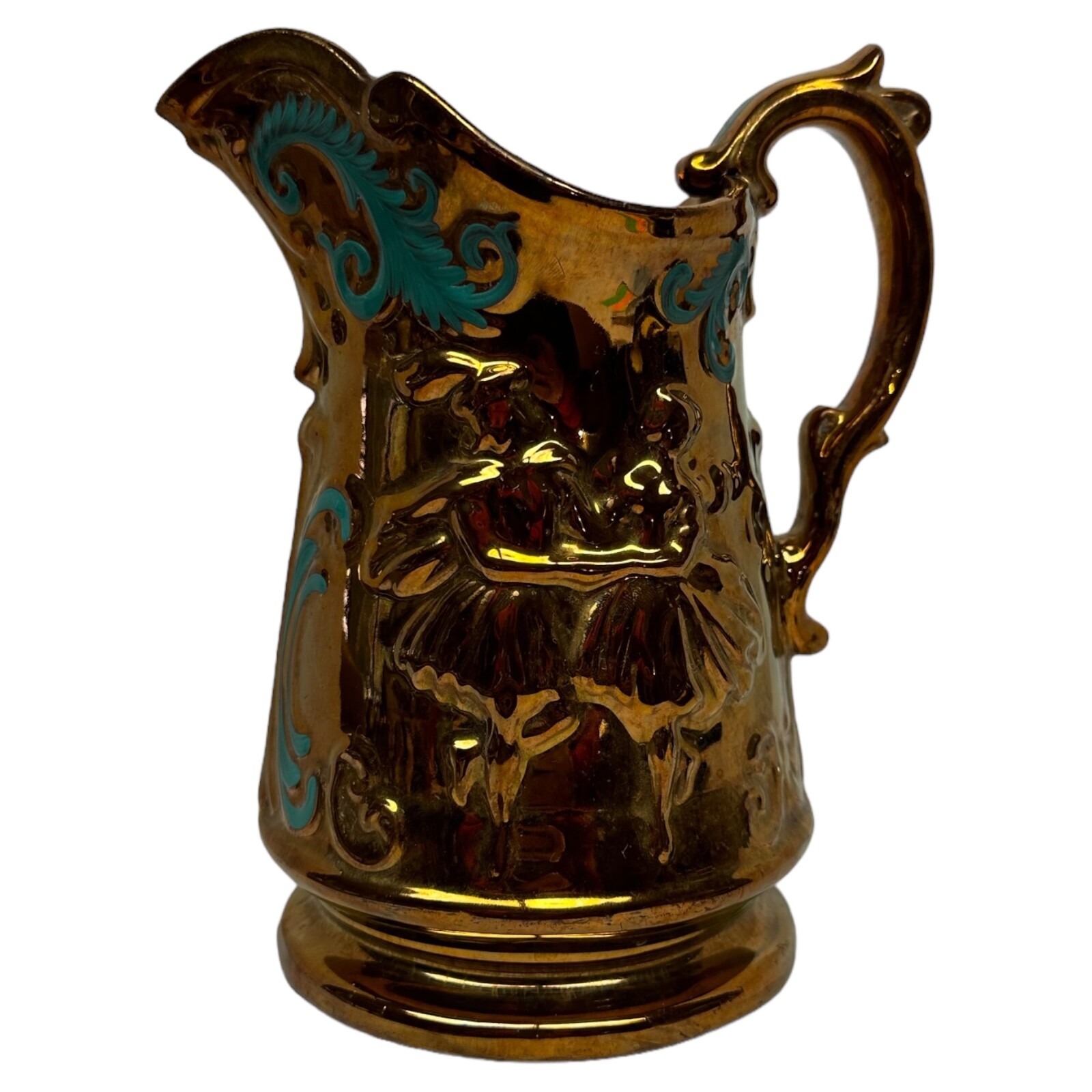 Antique Copper Lustre Luster Lusterware Jug Pitcher 7 5/8” England | eBay