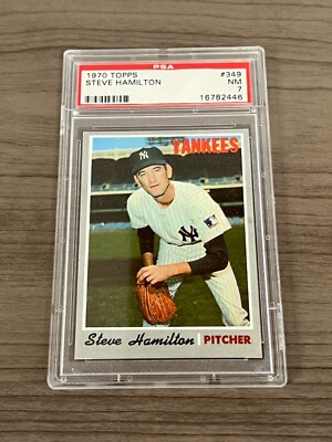 1970 Topps Set PSA 7 STEVE HAMILTON Yankees # 349 | eBay