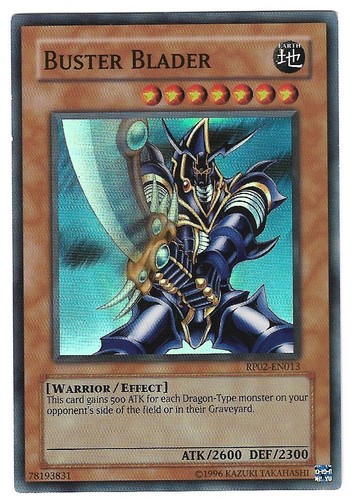 YUGIOH - BUSTER BLADE - RETRO PACK 2 - SUPER RARE - EXCELLENT + RP02 ...