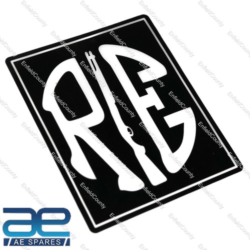 For Royal Enfield RE Logo Battery Box Sticker Decal White& Black ...