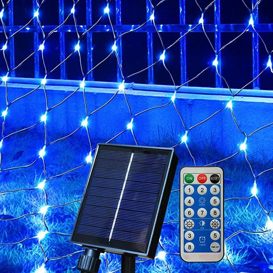 LED Net Mesh Lights Fairy String Curtain Lamp Christmas Party Wedding ...