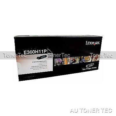 Lexmark Genuine E360H11P BLACK Toner Cartridge for E360/E360DN/E460 ...