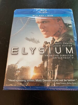 Elysium (Blu-Ray + DVD) Brand New Sealed Matt Damon Jodie Foster 43396417199| eBay