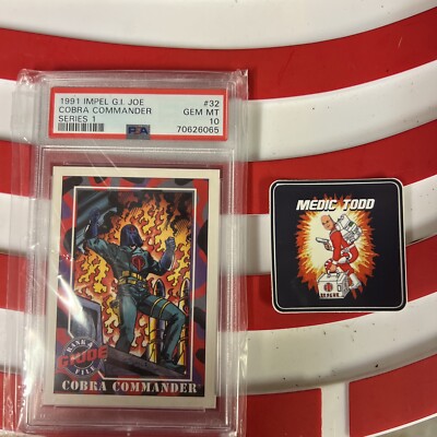 1991 Impel GI Joe - Series 1 - Cobra Commander #32 PSA 10 GEM MINT ...
