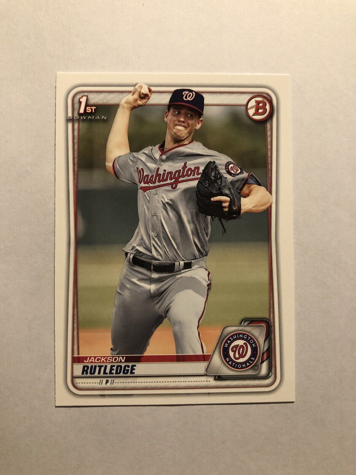 2020 1st Bowman BP91 Jackson Rutledge Nationals Baseball Card | eBay