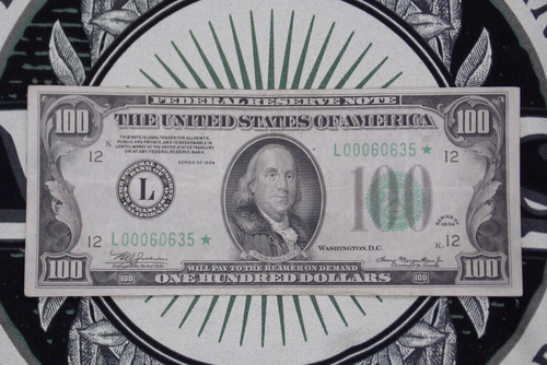 1934 $100 FRN Federal Reserve Note⭐L00060635⭐STAR San Francisco Note ...