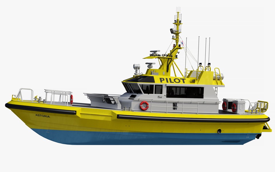 High Speed Pilot Boat Waterjets Vessel 1:24 917mm 36" 3D Print RC Model ...
